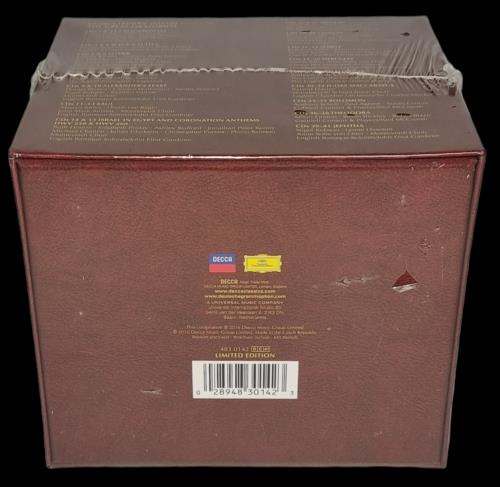 George Frideric Handel The Great Oratorios - Sealed Czech CD Single Box ...