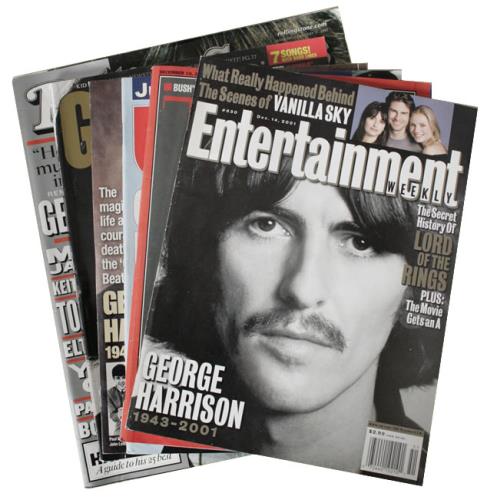 George Harrison Set Of 6 Harrison Memorial Magazines US magazine ...