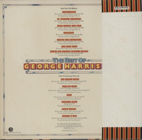 George Harrison The Best Of George Harrison Japanese Promo vinyl LP ...