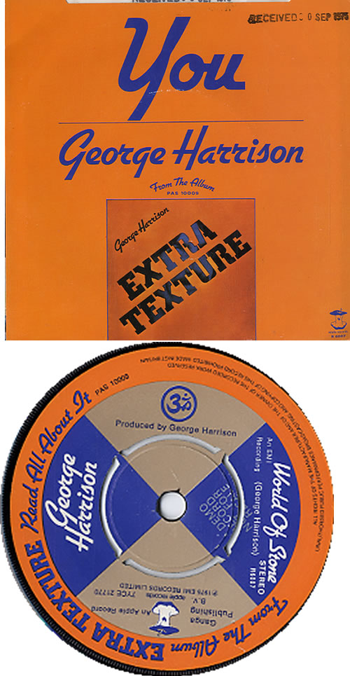 George Harrison You - Demo - P/S UK Promo 7" vinyl single (7 inch ...
