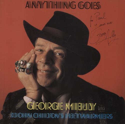 George Melly Anything Goes - Autographed UK vinyl LP album (LP record ...