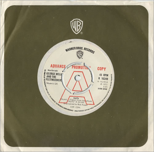 George Melly Nuts UK Promo 7" vinyl single (7 inch record / 45) (519882)