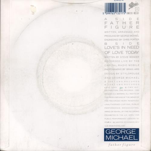George Michael Father Figure UK 7" vinyl single (7 inch record / 45 ...