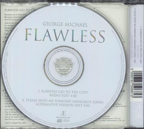 George Michael Flawless UK CD single (CD5 / 5") (811629)