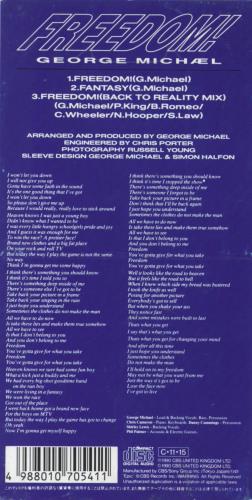 George Michael Freedom Japanese 3" CD single (CD3) (107443)