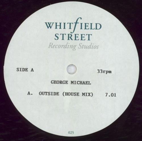 George Michael Outside - Acetate UK Promo 12" vinyl single (12 inch ...