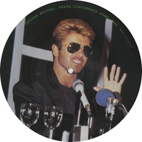 George Michael Press Conference From Rome UK 7" vinyl picture disc (7 ...
