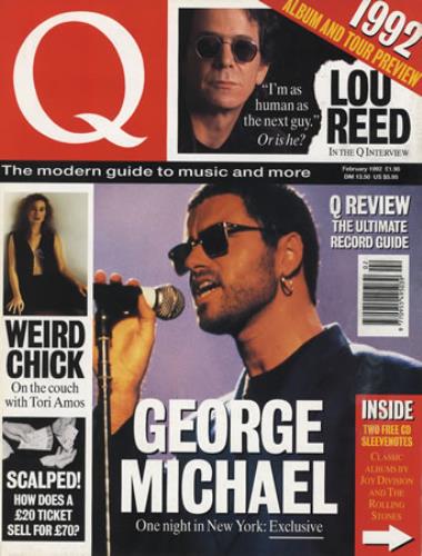 George Michael Q Magazine UK magazine (378728) FEBRUARY 1992