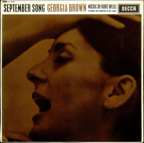 Georgia Brown September Song UK vinyl LP album (LP record) (510120)