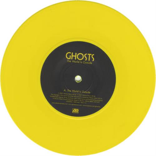 Ghosts The World Is Outside - Yellow Vinyl UK 7" vinyl single (7 inch ...