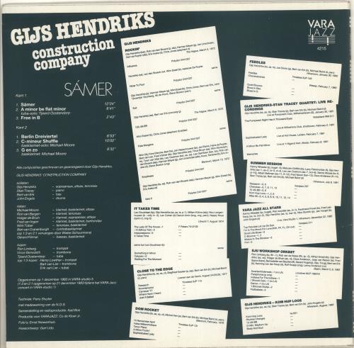 Gijs Hendriks Sámer Dutch vinyl LP album (LP record) (708419)