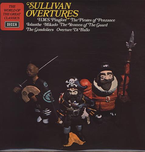 Gilbert & Sullivan Sullivan Overtures UK vinyl LP album (LP record ...