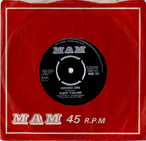 Gilbert O'Sullivan Christmas Song UK 7" vinyl single (7 inch record ...