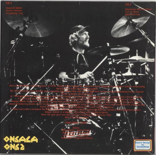 Ginger Baker In Concert UK vinyl LP album (LP record) (722327)