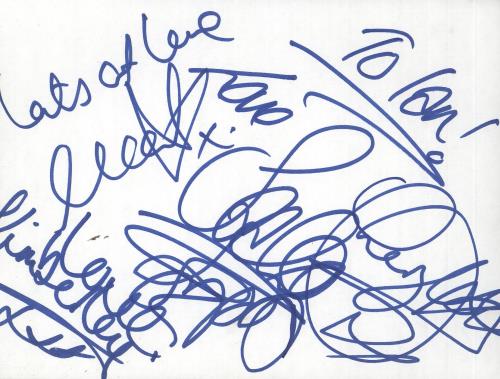 Girls Aloud Collection of Autographs UK memorabilia (724359) AUTOGRAPHS