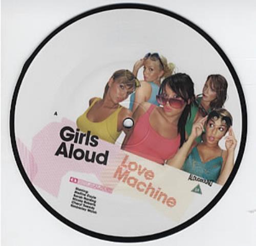 Girls Aloud Love Machine UK 7" vinyl picture disc (7 inch picture disc ...