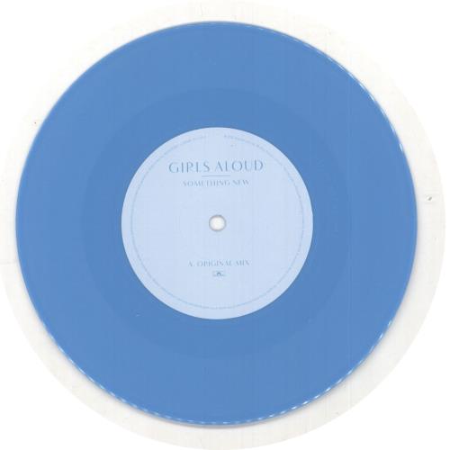 Girls Aloud Something New - Blue Vinyl UK 7" vinyl single (7 inch ...