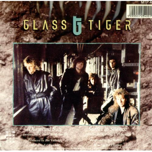 Glass Tiger Diamond Sun - Clear Vinyl UK 7" vinyl single (7 inch record ...