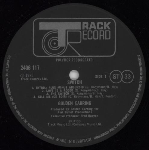 Golden Earring Switch UK vinyl LP album (LP record) (453747)