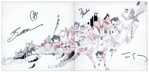 Gomez Split The Difference - Fully Autographed UK 2-LP vinyl record set (Double LP Album) (471295)