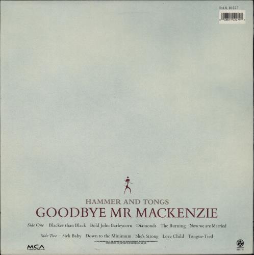 Goodbye Mr. Mackenzie Hammer And Tongs UK vinyl LP album (LP record ...