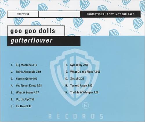 Goo Goo Dolls Gutterflower German Promo CD album (CDLP) (212712)