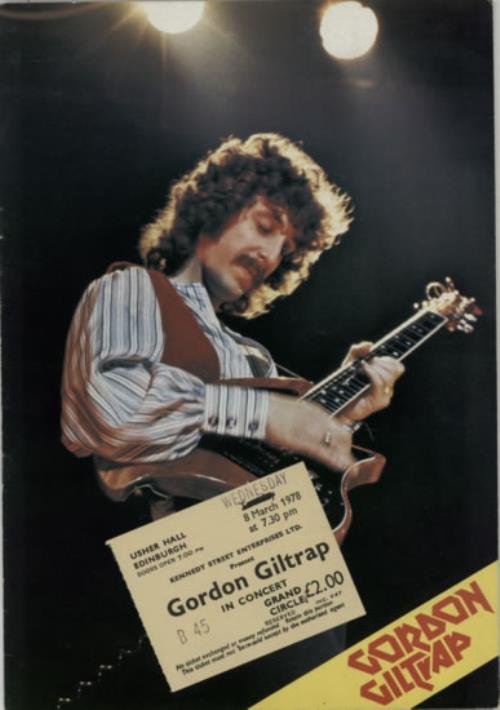 Gordon Giltrap In Concert UK tour programme (607569) TOUR PROGRAMME