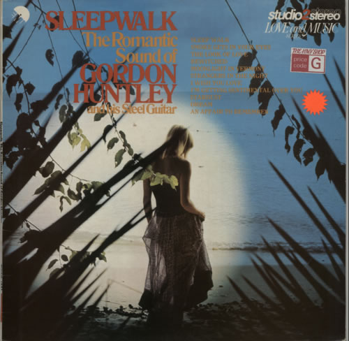 Gordon Huntley Sleepwalk UK vinyl LP album (LP record) (619582)