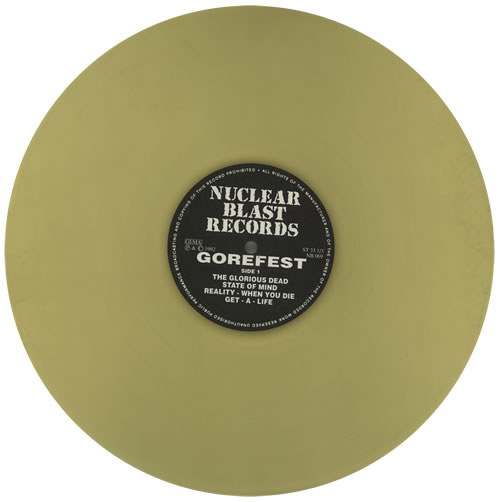 Gorefest False - Yellow Vinyl German vinyl LP album (LP record) (581784)