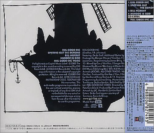 Gorillaz Feel Good Inc. Japanese CD single (CD5 / 5") (444152)
