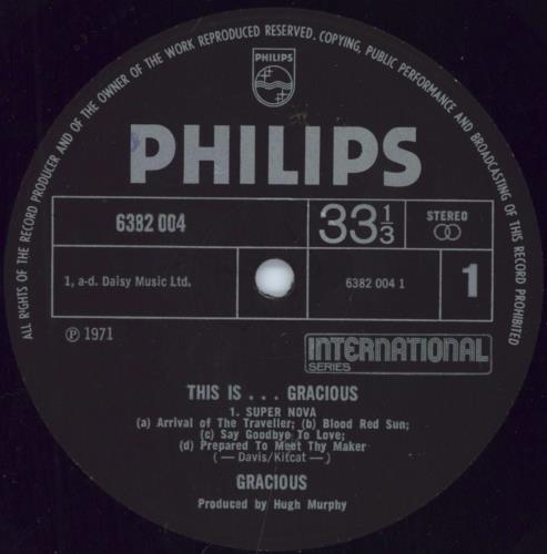 Gracious! This Is... Gracious!! - 1st UK vinyl LP album (LP record ...