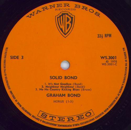 Graham Bond Solid Bond - VG UK 2-LP vinyl record set (Double LP Album) (809764)
