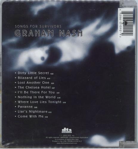 Graham Nash Songs for Survivors US DVD-Audio disc (809786)
