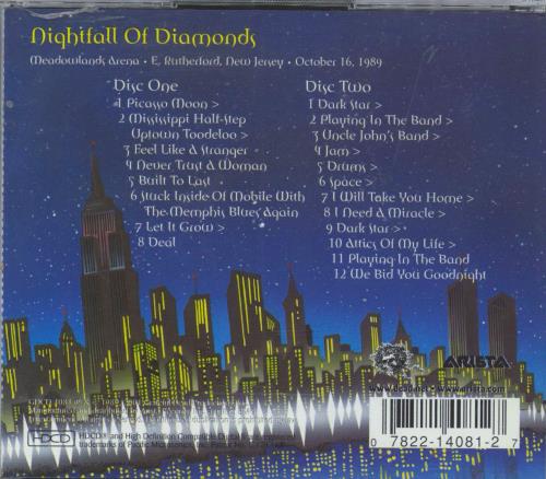 Grateful Dead Nightfall Of Diamonds US 2 CD album set (Double CD) (805558)