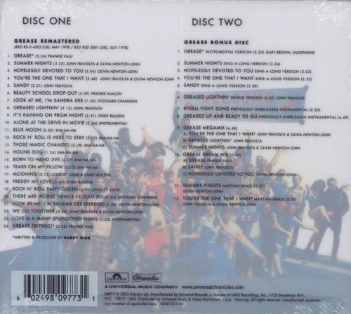 Grease Grease - 25th Anniversary Deluxe Edition - Sealed US 2 CD album ...