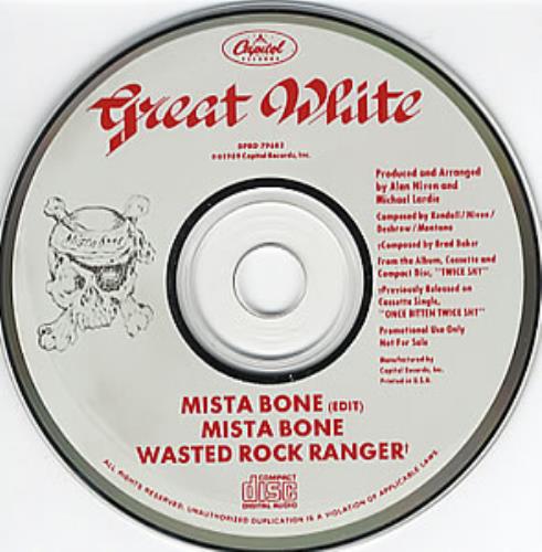 Great White Mista Bone US Promo CD single (CD5 / 5") (1026)