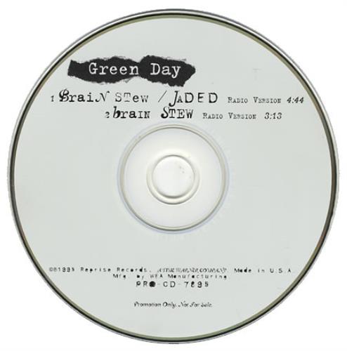 Green Day Brain Stew US Promo CD single (CD5 / 5") (59489)
