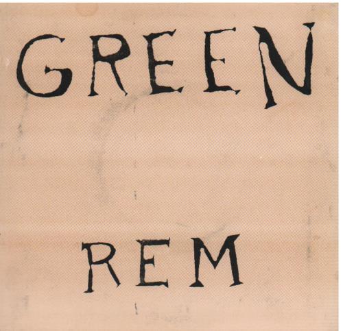 Green REM US 7" vinyl single (7 inch record / 45) (644606)