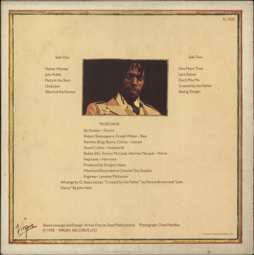 Gregory Isaacs Cool Ruler UK vinyl LP album (LP record) (705212)