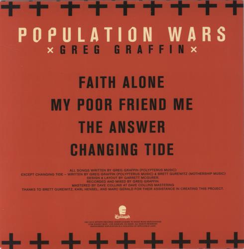 Greg Graffin Population Wars: Songs That Inspired The Book US 7" vinyl ...