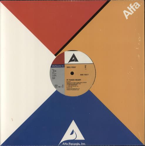 Greg Perry It Takes Heart - shrink US 12" vinyl single (12 inch record ...
