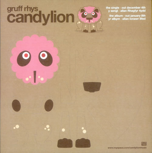 Gruff Rhys Candylion UK Promo memorabilia (528875) PROMO CUTOUT