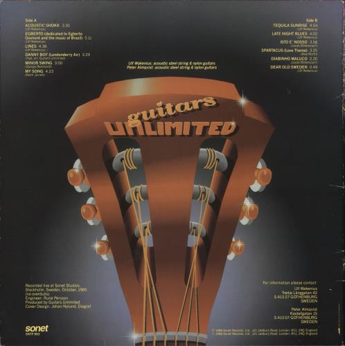 Guitars Unlimited Acoustic Shokk Swedish vinyl LP album (LP record ...