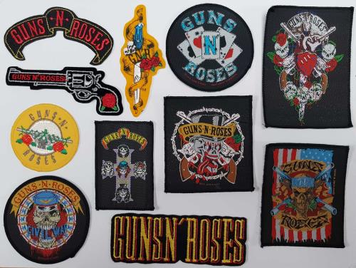 Guns N Roses Fabric Patches - 29 UK memorabilia (683121) PATCHES