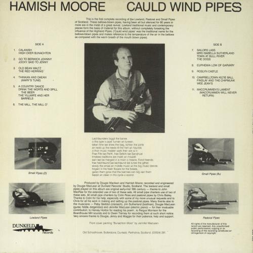 Hamish Moore Cauld Wind Pipes UK vinyl LP album (LP record) (808071)