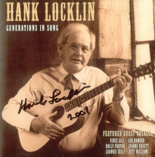 Hank Locklin Generations In Song - Autographed US CD album (CDLP) (522342)