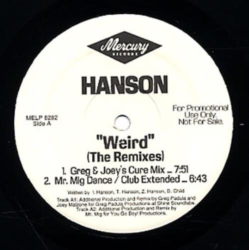 Hanson Weird US Promo 12" vinyl single (12 inch record / Maxi-single ...