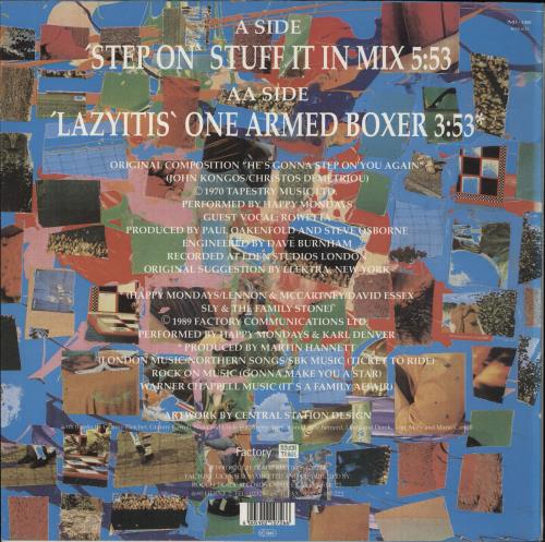 Happy Mondays Step On German 12" vinyl single (12 inch record / Maxi ...