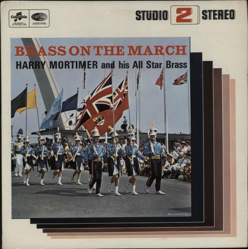 Harry Mortimer Brass On The March UK vinyl LP album (LP record) (763125)