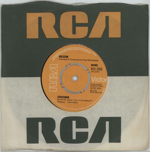 Harry Nilsson Spaceman UK 7" vinyl single (7 inch record / 45) (665294)